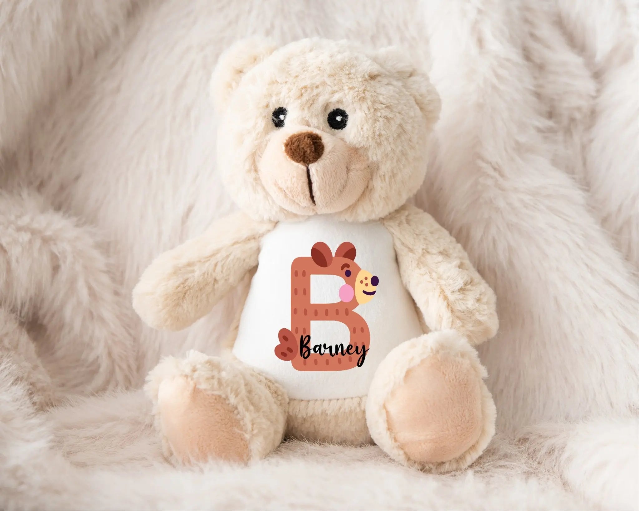 Personalised Teddy Bear Stuffed Animal Letter - Gifts Handmade UK ...